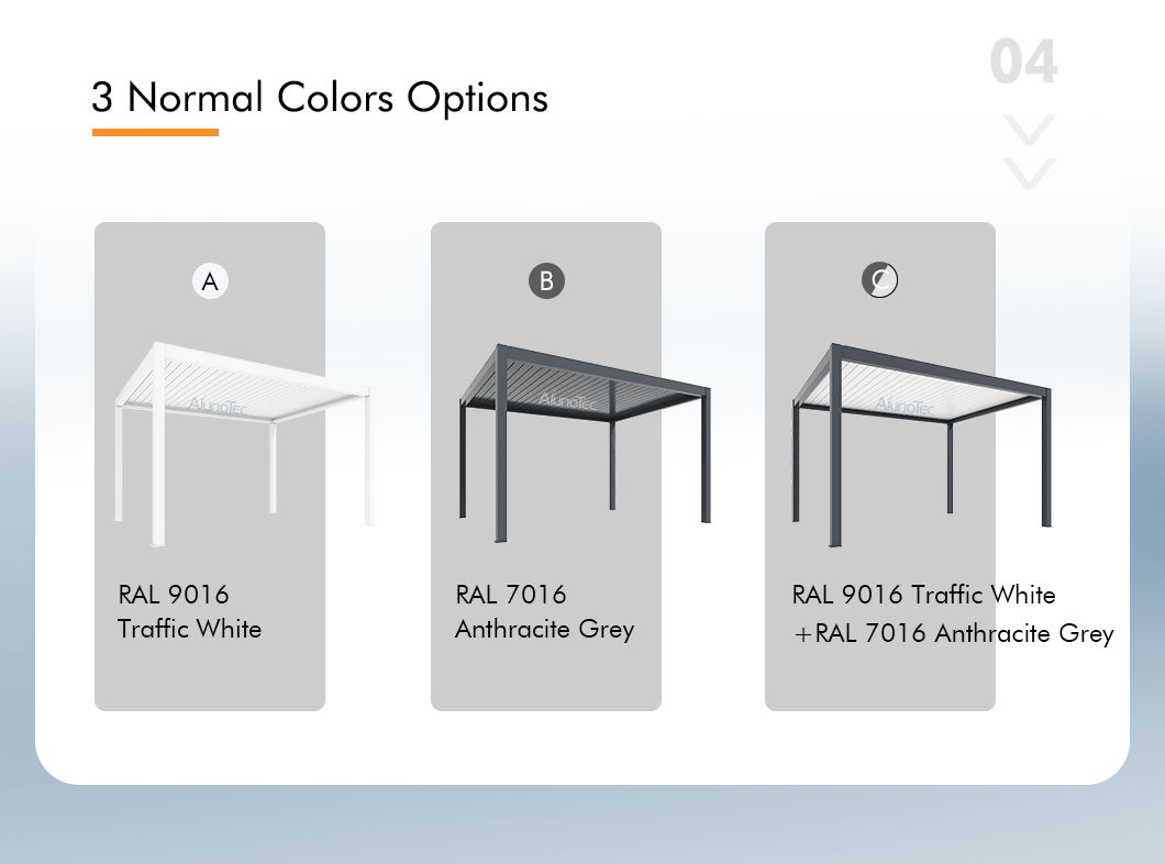 AlunoTec Heavy Duty Louver Roof Lightning Protection Bioclimatic Patio ...