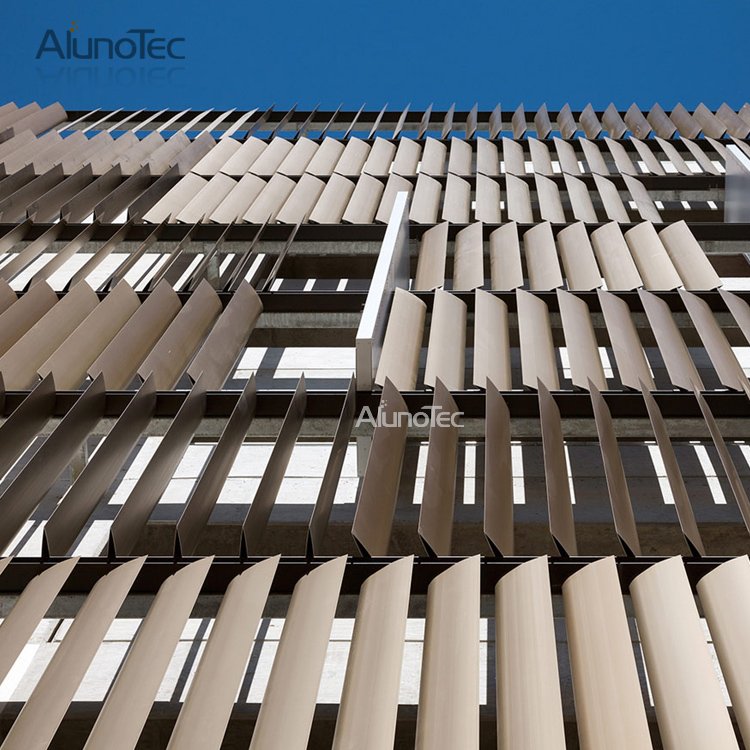 Decorative Sunshade Vertical Aluminium Sun Louver for Building Facade ...