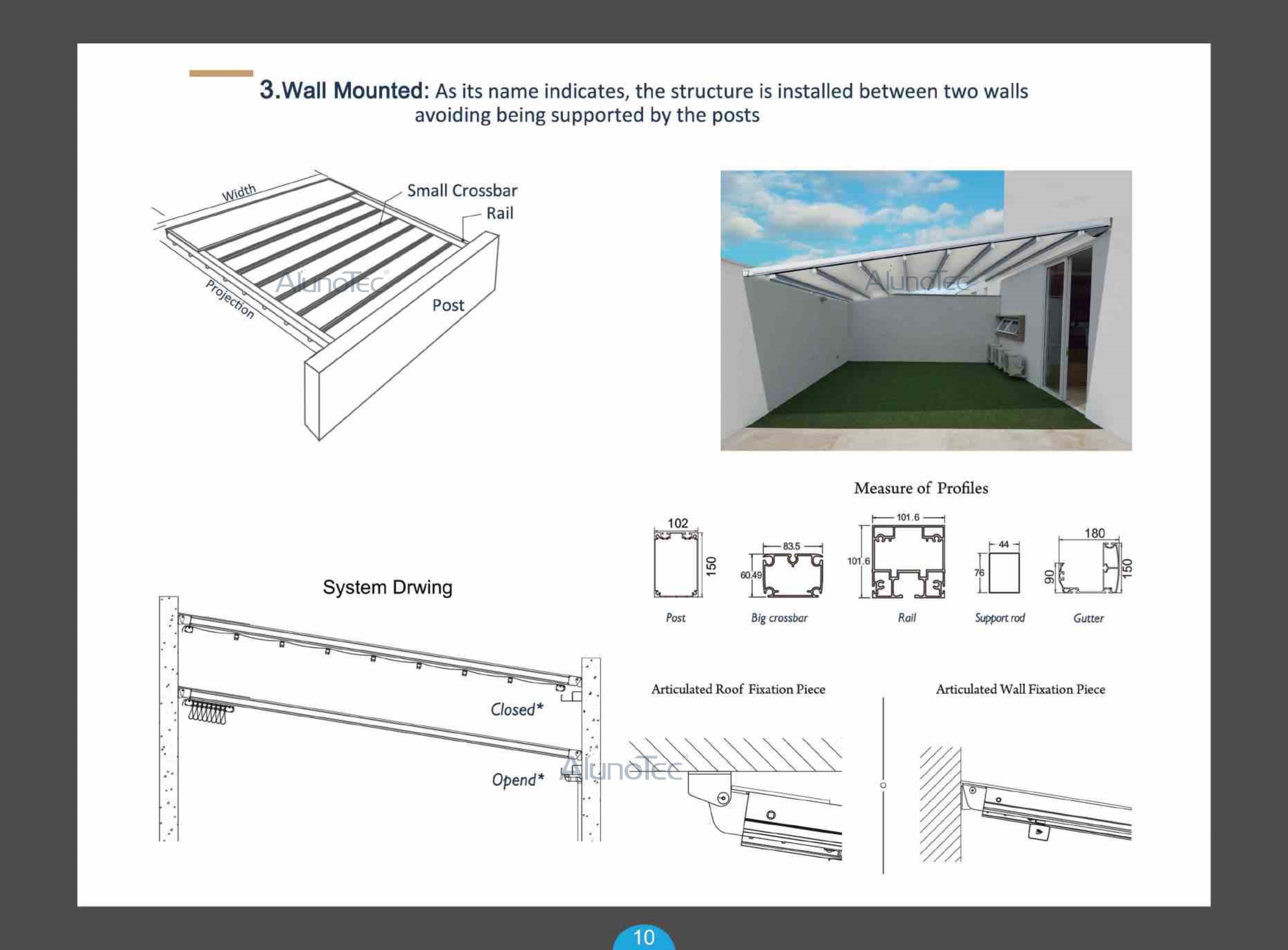Gallery Detail - Aluminum Pergola-AlunoTec
