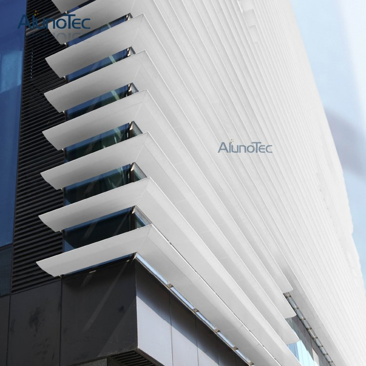 Decorative Sunshade Vertical Aluminium Sun Louver for Building Facade ...