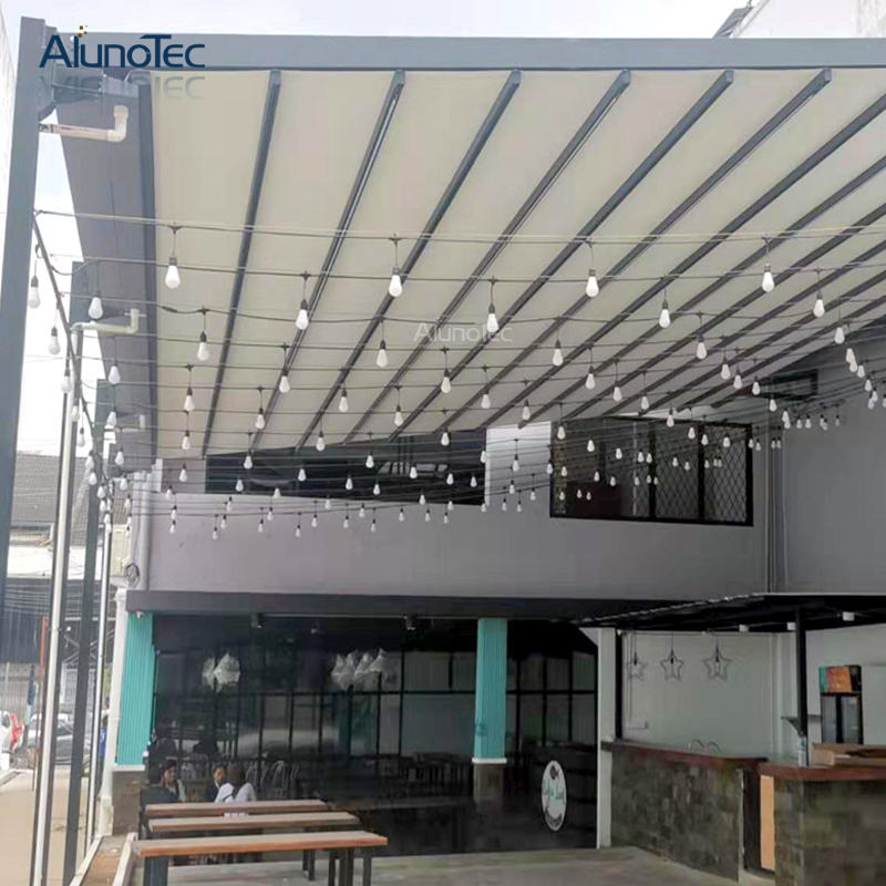 Remote Controlled Pergola Awning Motorized Retractable Roof with ...